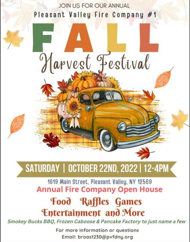 Pleasant Valley Fire Company # 1 - Annual Fall Harvest Festival ...